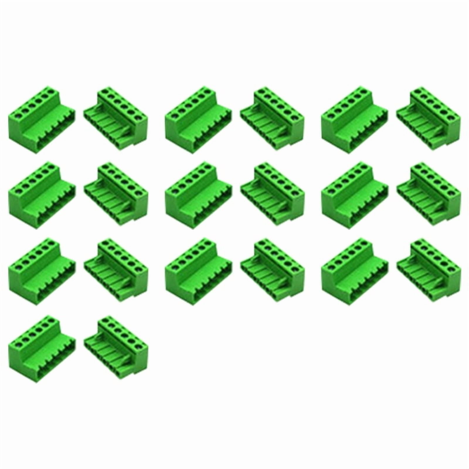 10Set 5.08mm Pitch PCB Mount Screw Terminal Block Connector Plugs in ...