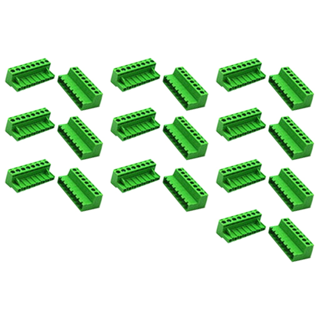 10Set 5.08mm Pluggable PCB Screw Terminals Block Connector 2/4/6/8P ...