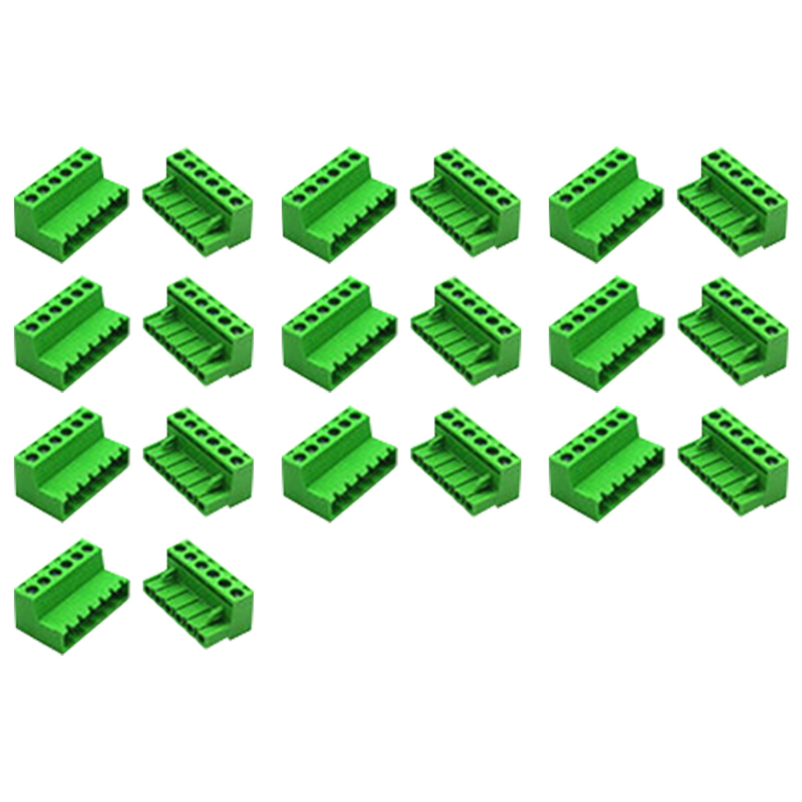 10Set 5.08mm Pluggable PCB Screw Terminals Block Connector 2/4/6/8P ...
