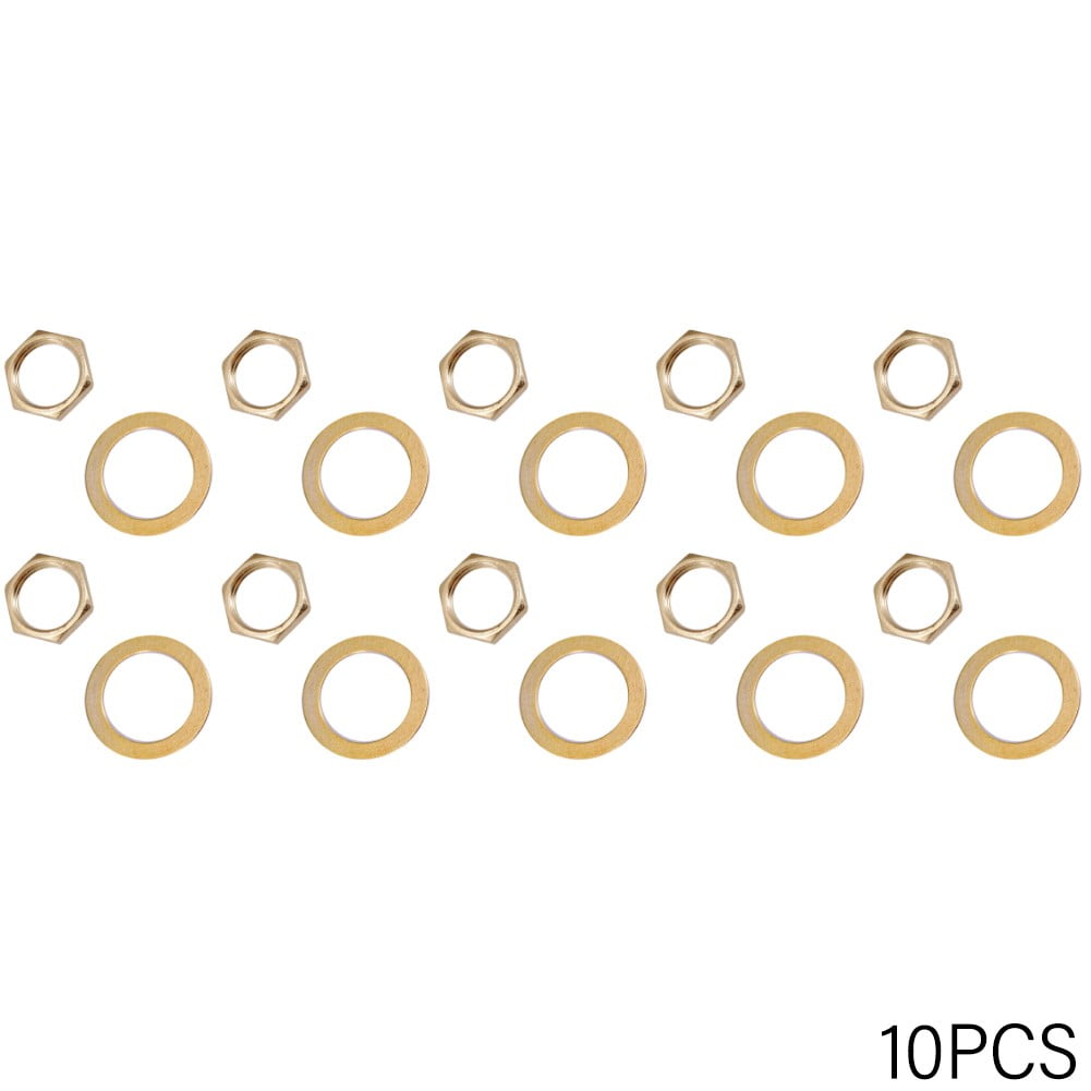 10Set 9Mm Guitar Potentiometer Nut And Washer For Tone Volume For ...