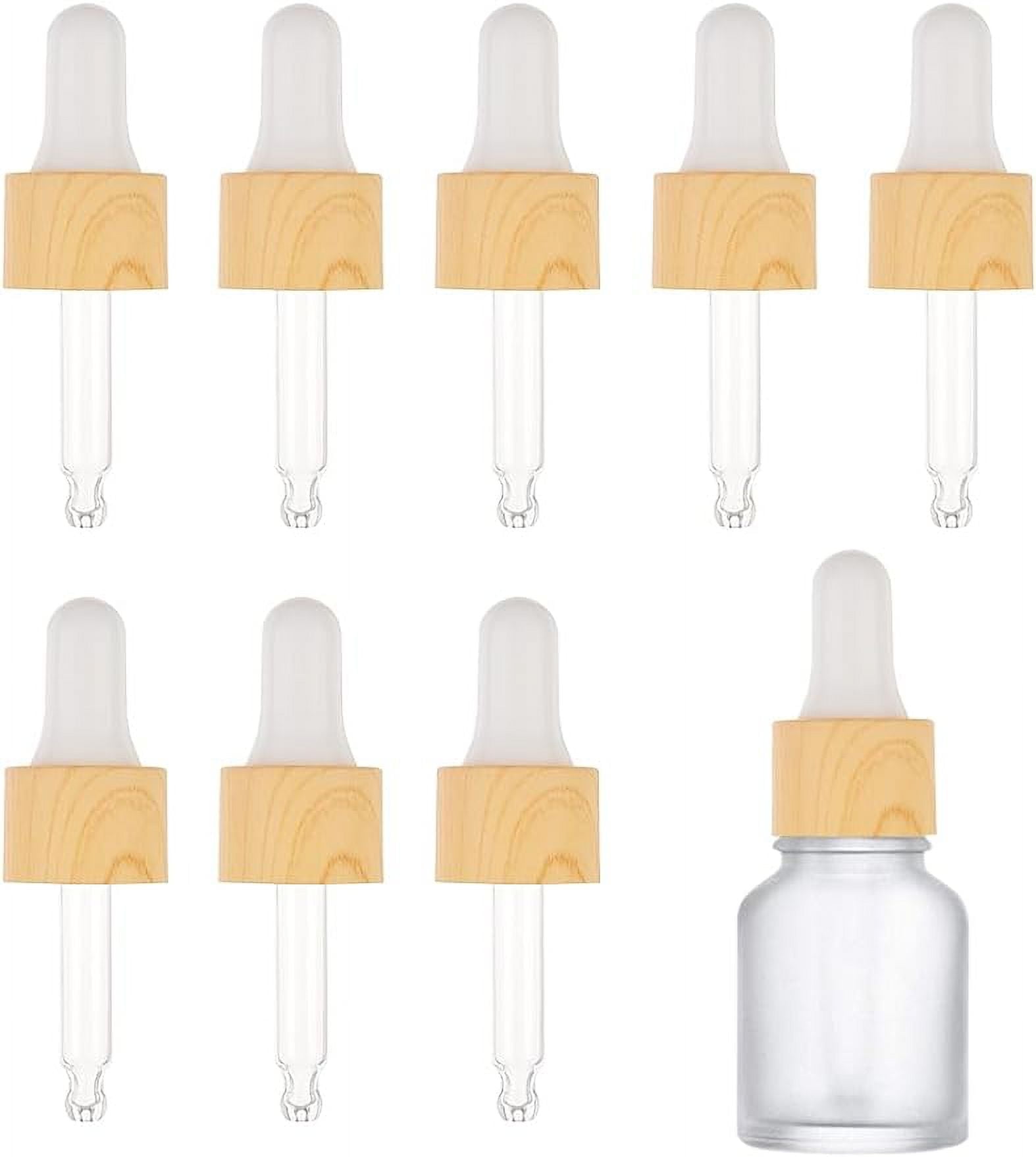 10Set Glass Eye Droppers for Essential Oils 5ml Pressure Rotating Cover ...