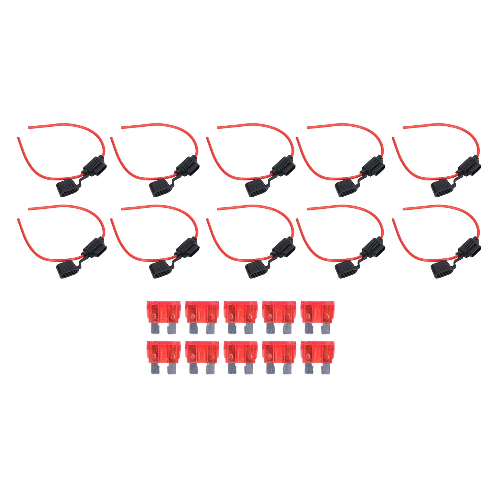 Neyseki 10Set Inline Fuse Holder Melting Resistance Easy Wiring ...