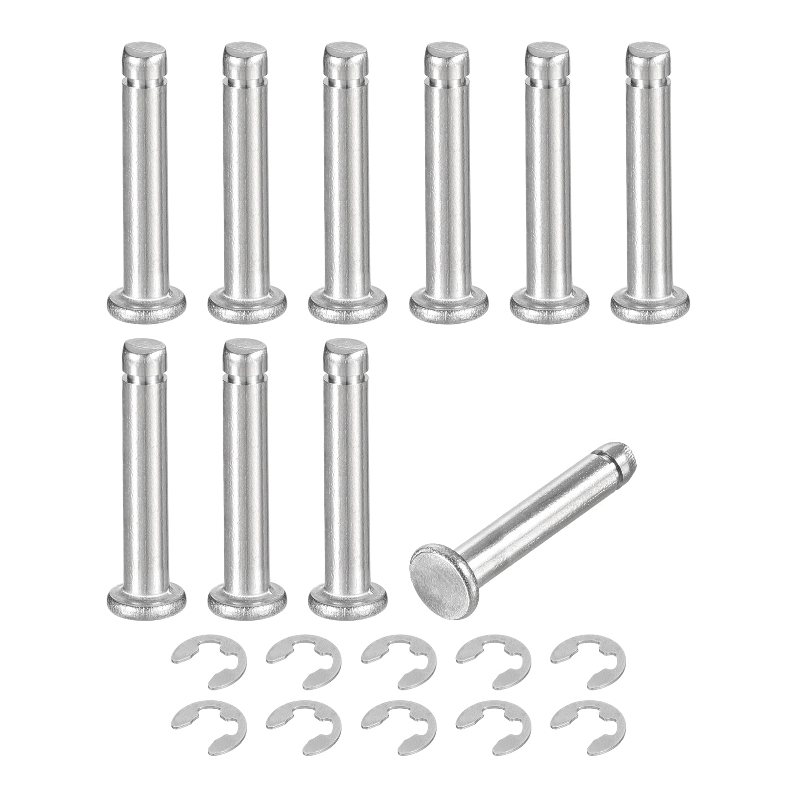 10Set M4x22mm 304 Stainless Steel Cylindrical Shaft Snap Ring Locating ...