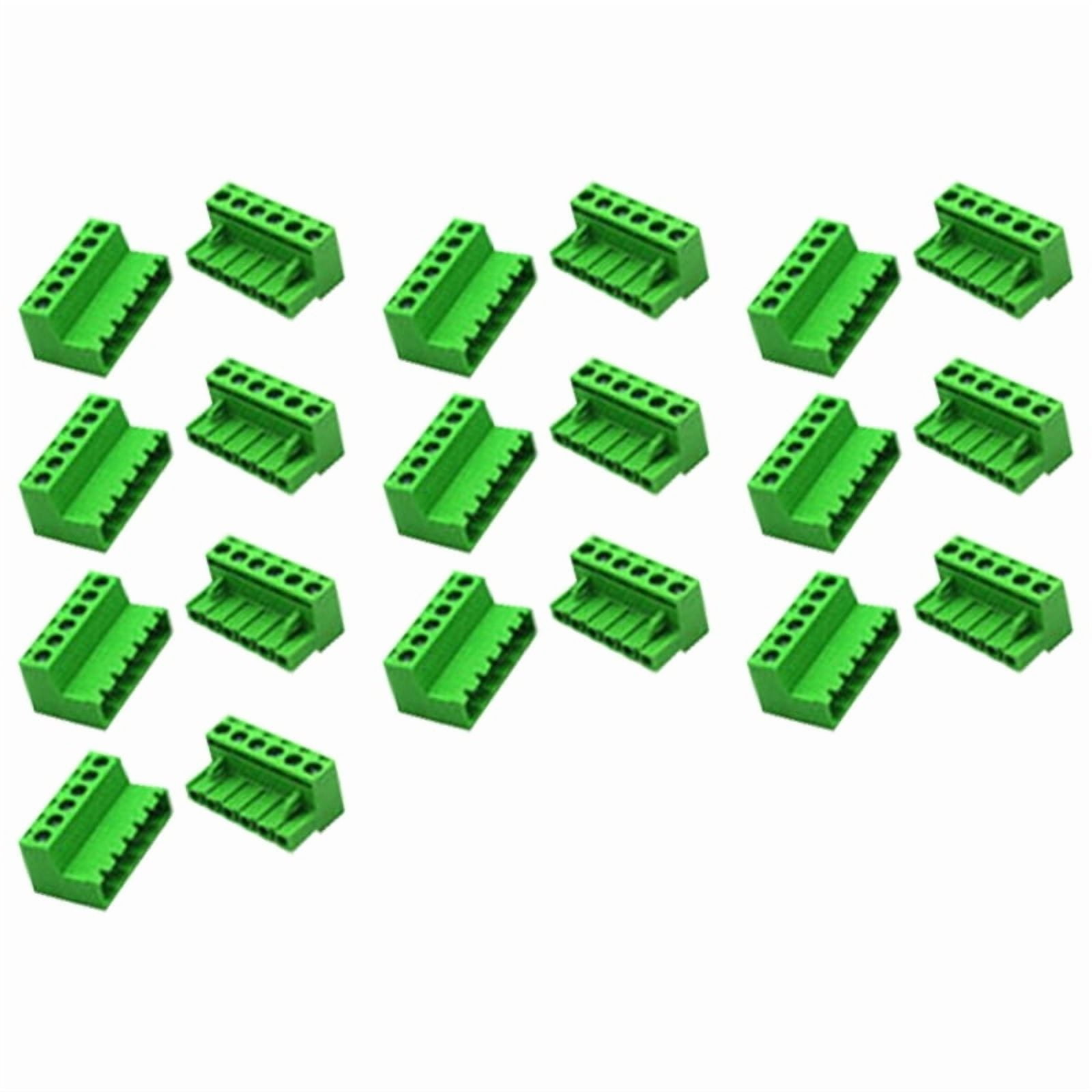 10Set Plugs in PCB Terminals Block 5.08mm Pitches PCB Mount Screw ...