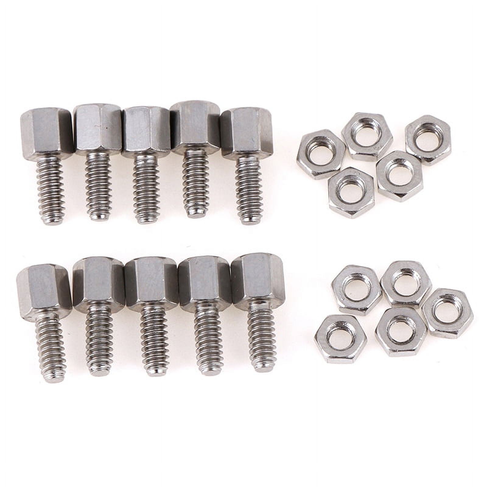 10Sets 5+7mm Header Plate Bracket Stud Bolt & Nut Nuts Screw D-Sub VGA ...