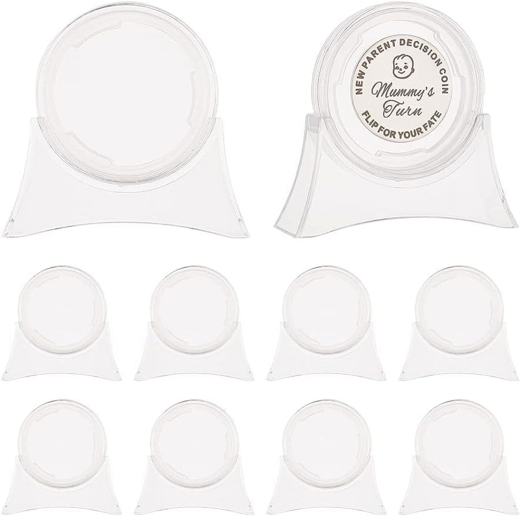 10Sets Acrylic Coin Display Stand 2.4x2.6 inch Floating Display Case ...