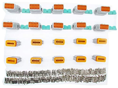 10Sets DT Connector kit Waterproof Sealed Electrical Plug housing Wire ...
