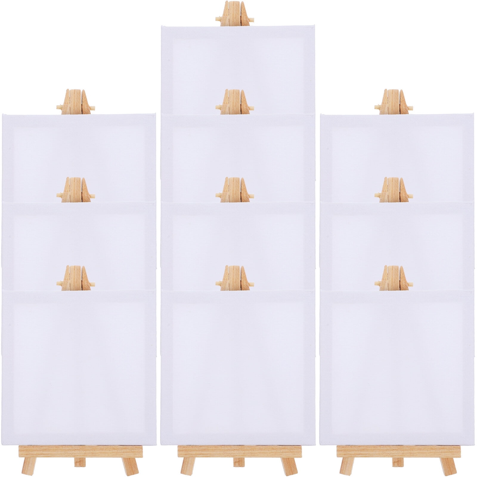 10Sets Mini Canvas Frame，Art Canvases for Painting with Wood Display ...