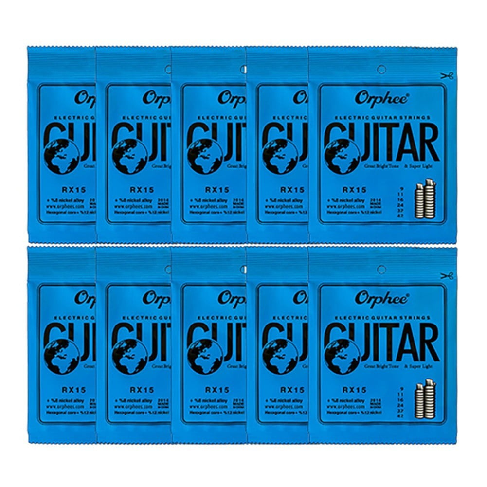 10Sets Orphee Rx15 Electric Guitar Strings Super Light 0.009 - Walmart.com