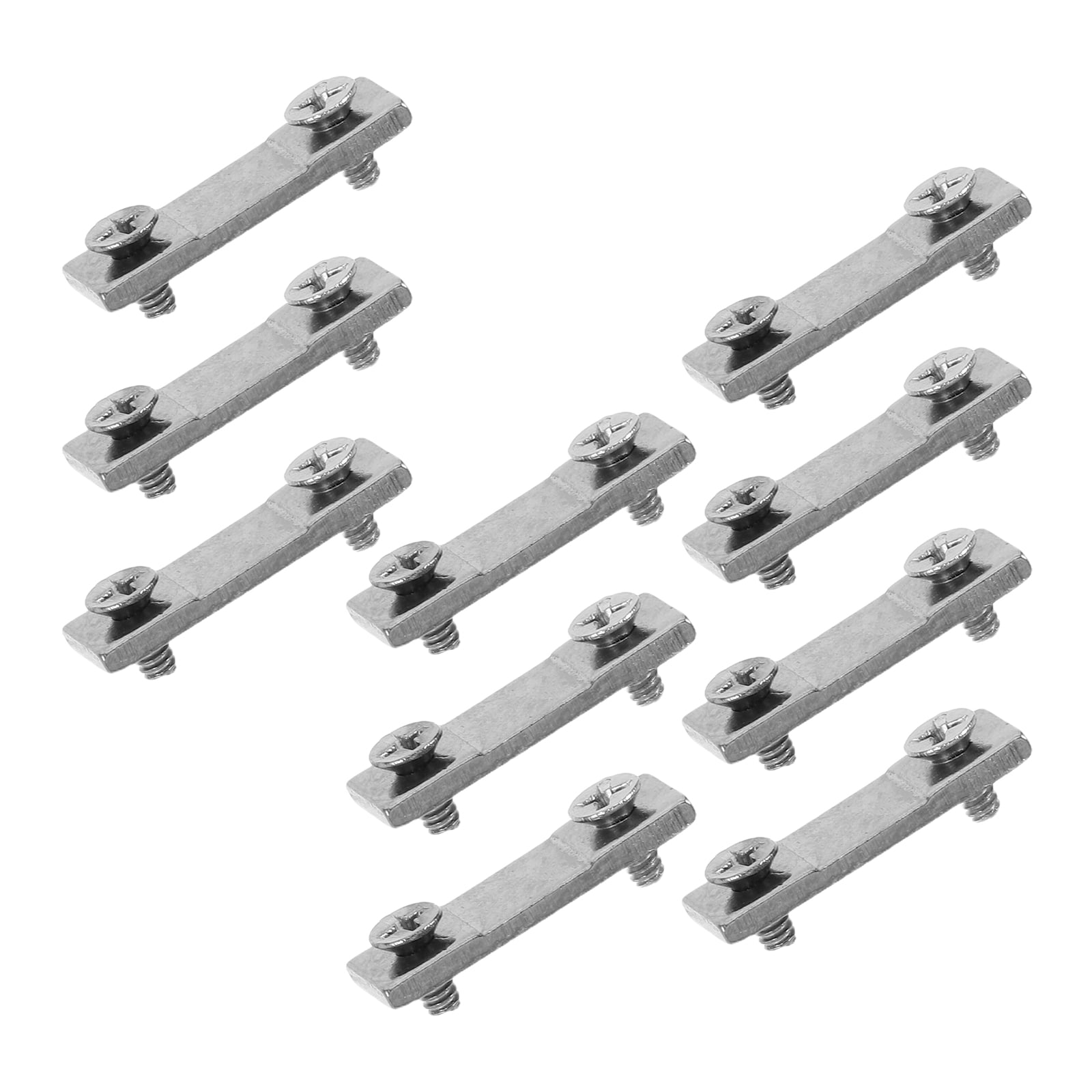 10Sets Plated Silver Metal Caliper Tail Retaining Plates Compatibility ...