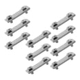 10Sets Plated Silver Metal Caliper Tail Retaining Plates Compatibility ...