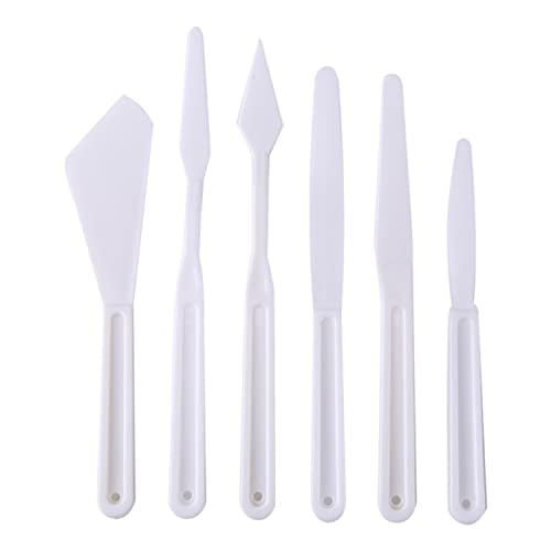 10Sets60Pcs Palette Knife Painting Spatula, Plastic Spatula Palette ...
