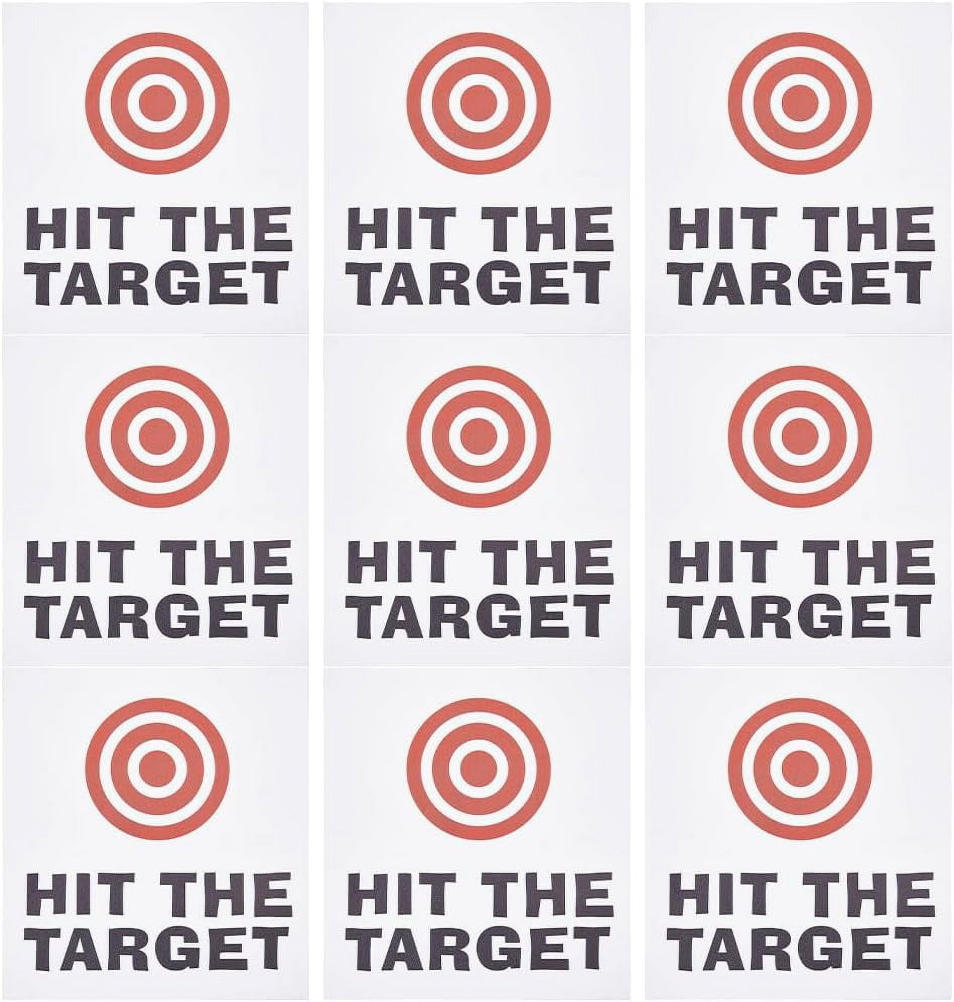 10Sheet 10 Sheet Toilet Target Aiming Stickers Red Bullseye Target ...