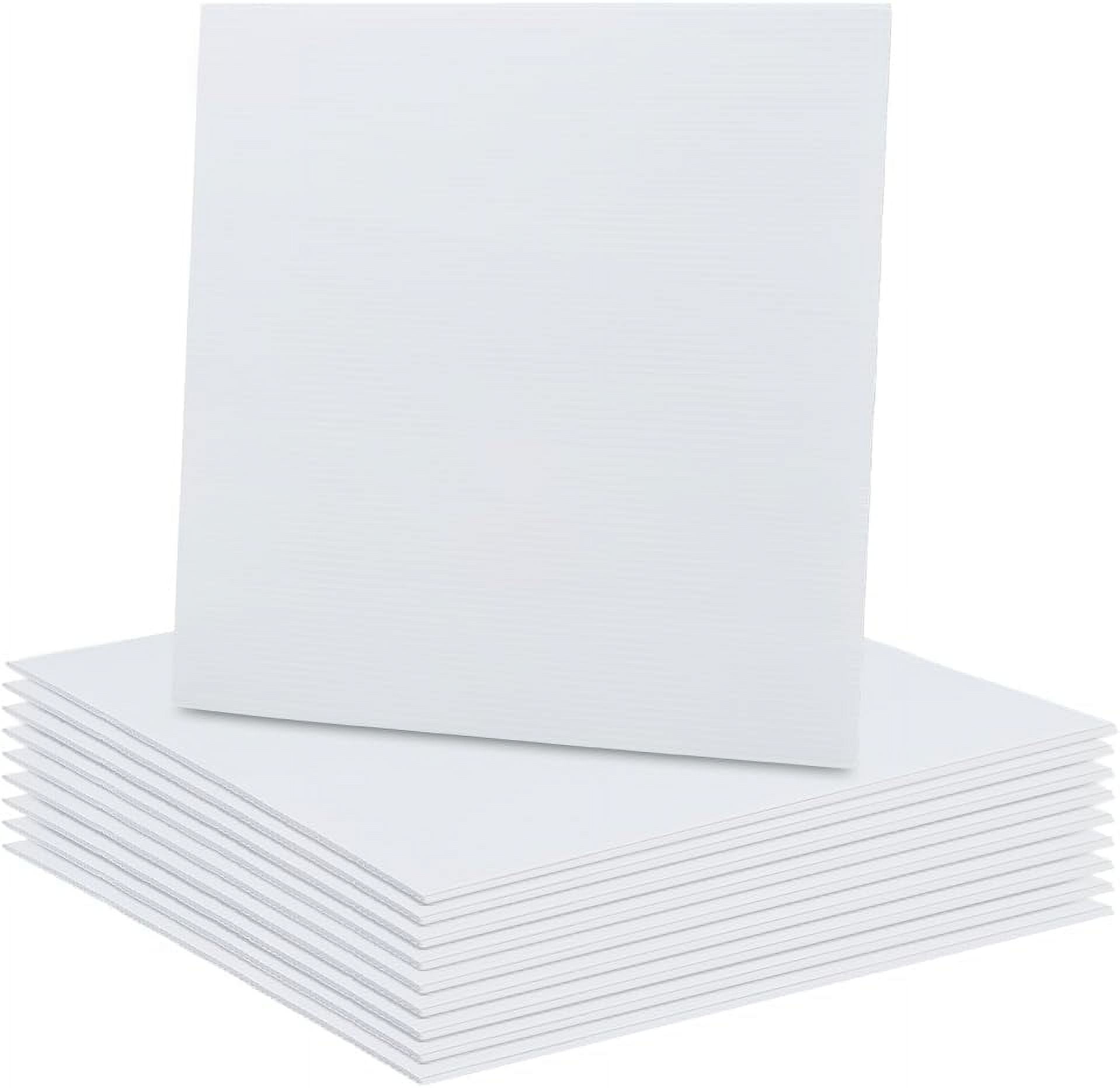 10Sheet 10 Sheets White Corrugated Plastic Sheets 11.8x11.8inch Blank ...