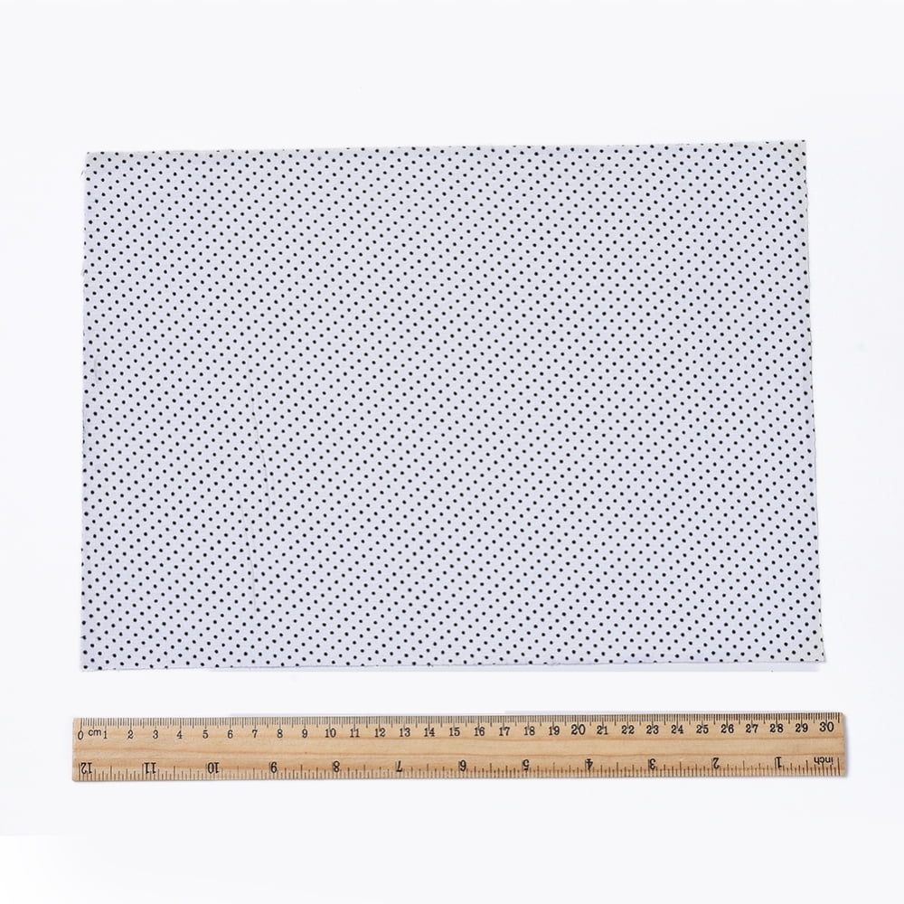 10Sheet Polka Dot Pattern Printed A4 Polyester Fabric Sheets Self ...