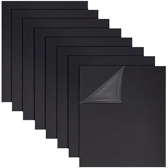 10Sheets Black ABS Plastic Sheet Plates 8x10Inch 0.5mm Thick Hard for ...