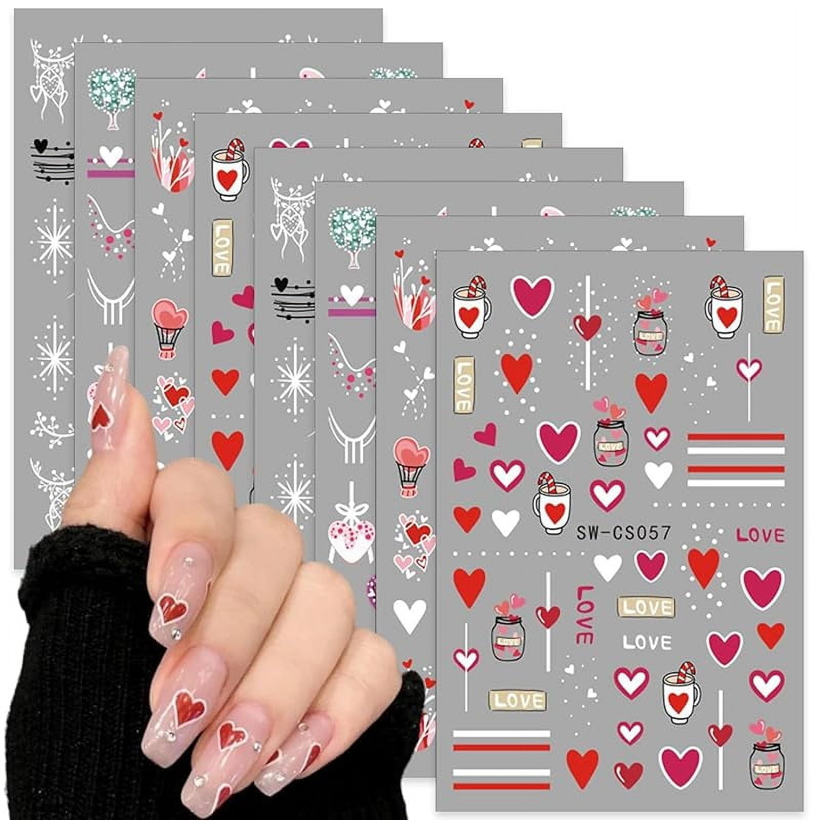 10Sheets Easter Nail Art Stickers Decals Cartoon Bunny Nail Stickers ...