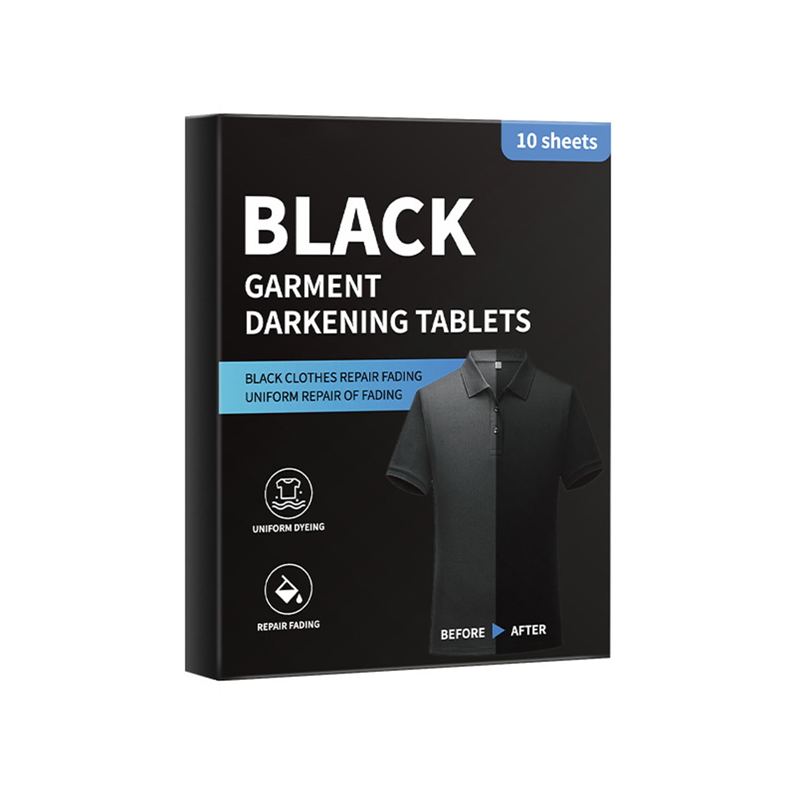 10Sheets Fabric Darkening Sheets Restores Fade Color Remove Oil Stain ...