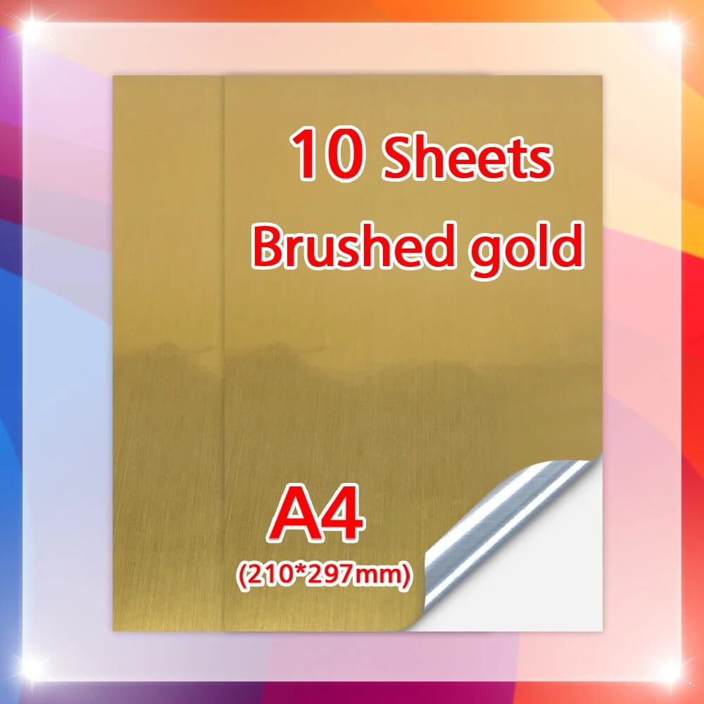 10Sheets Transparent Printable Vinyl Sticker Paper A4 Waterproof Self ...