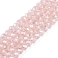 10Strand Electroplate Glass Beads Strands AB Color Plated Faceted ...