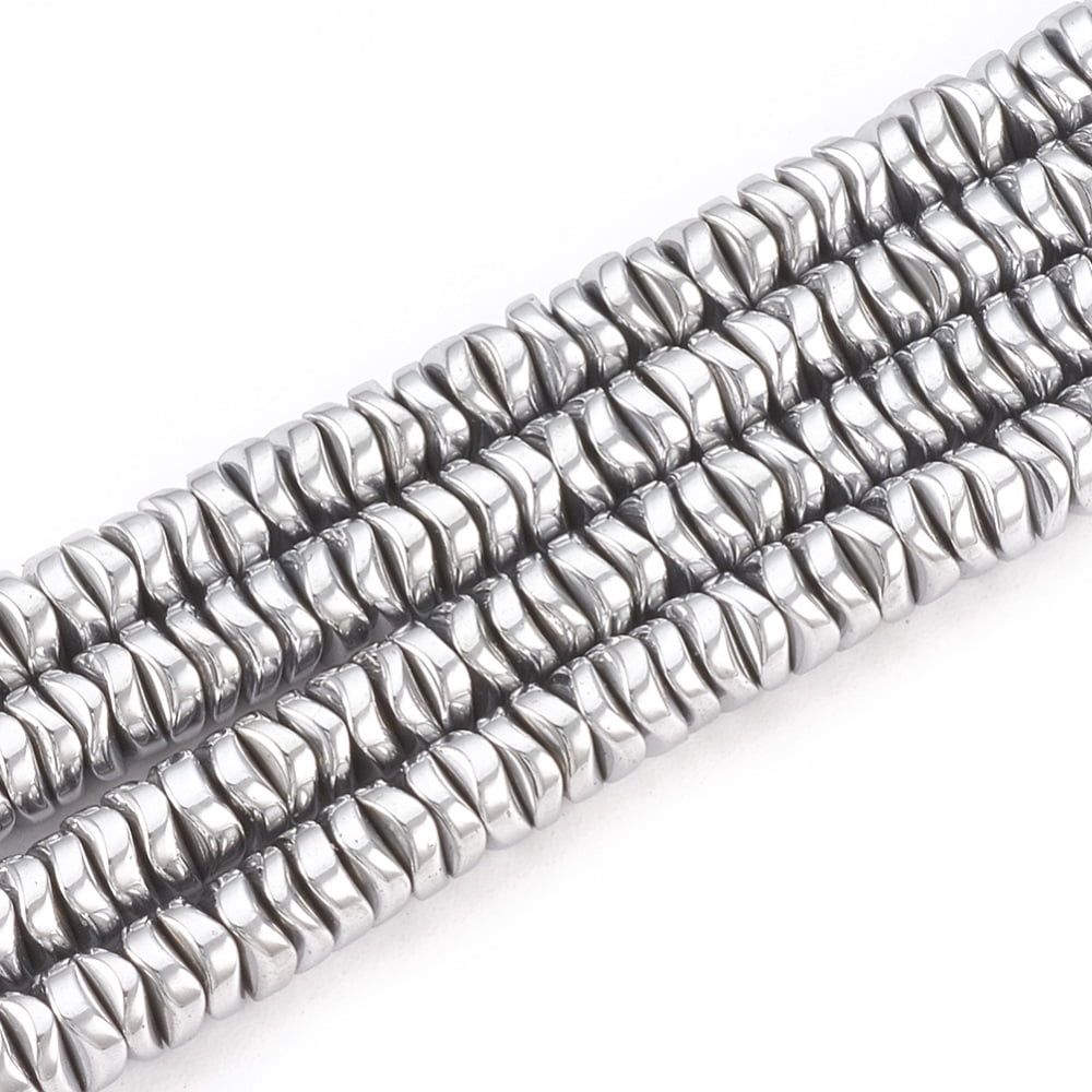 10Strand Electroplate Non-magnetic Synthetic Hematite Beads Strands ...