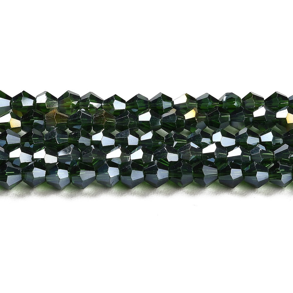 10Strand Transparent Electroplate Glass Beads Strands AB Color Plated ...