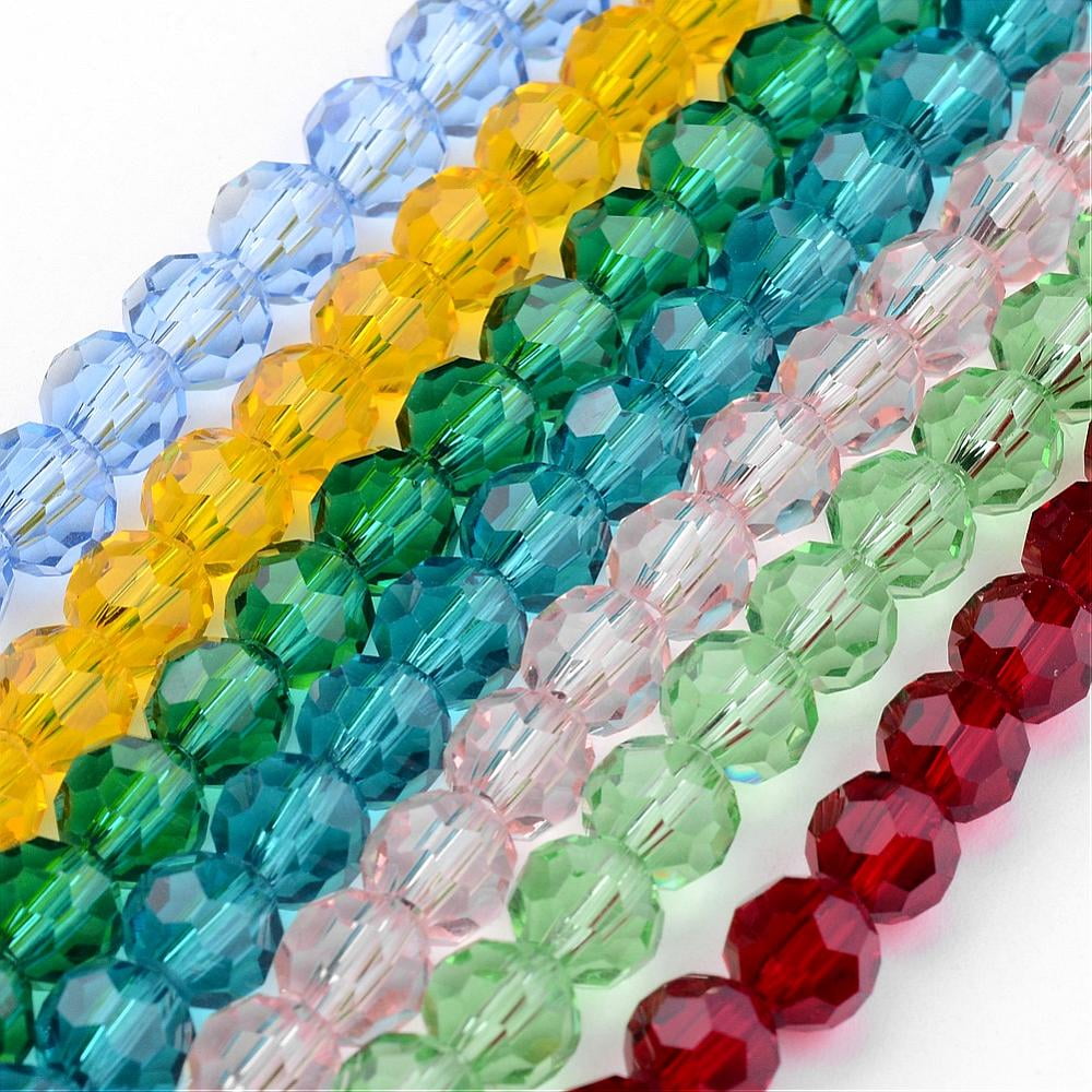 10Strand Transparent Glass Bead Strands Imitate Austrian Crystal ...
