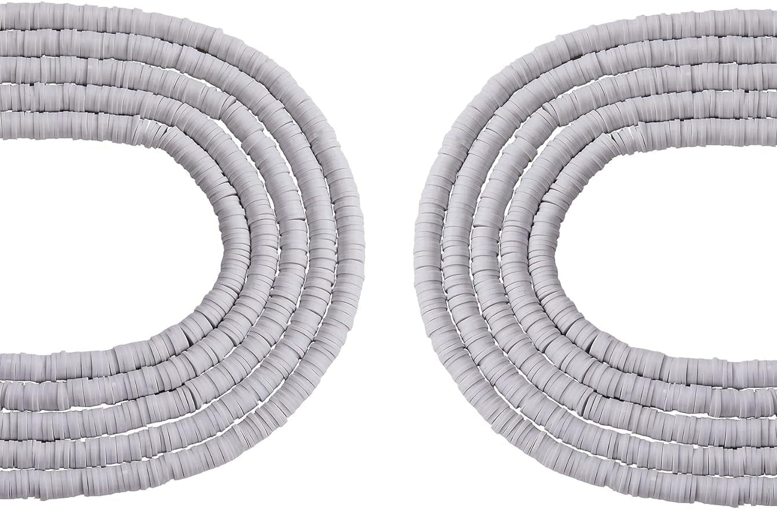 10Strands 3800Pcs Polymer Clay Heishi Beads Disc Flat Round Boho ...