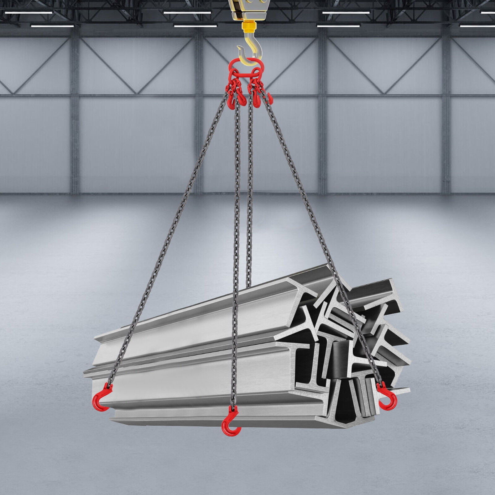 10T Chain Sling Chain Sling with Legs Grab Hook Lifting Chains with ...