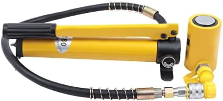 10T Hydraulic Jack Porta Power Ram Kit + CP-180 Manual Hydraulic Hand ...