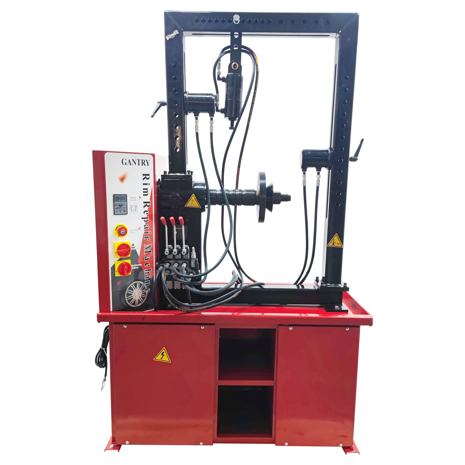 10T Rim Straightener Rim Turning Wheel Straightening Machine Hub Repair ...