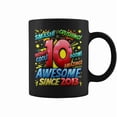 10Th Birthday Comic Style Awesome Since 2013 10 Year Old Boy Coffee ...