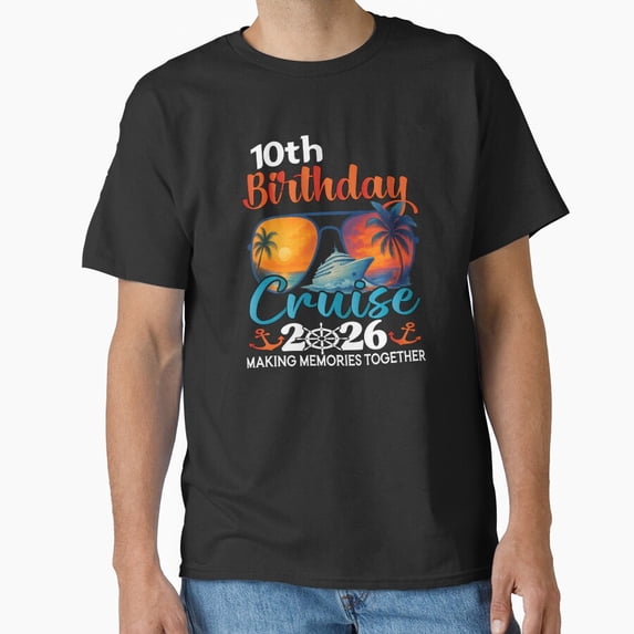10Th Birthday Cruise Family Cruise Vacation Shirt, Pet Lover Graphic ...