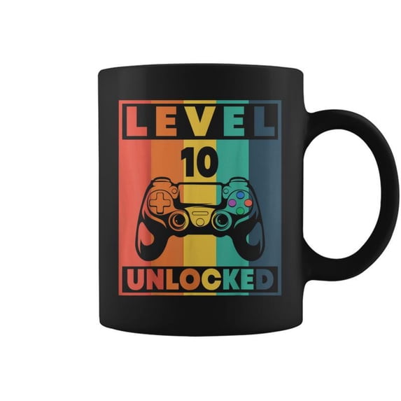 10Th Birthday Gamer Boy Or Gamer Girl Level 10 Unlocked Coff - Walmart.com