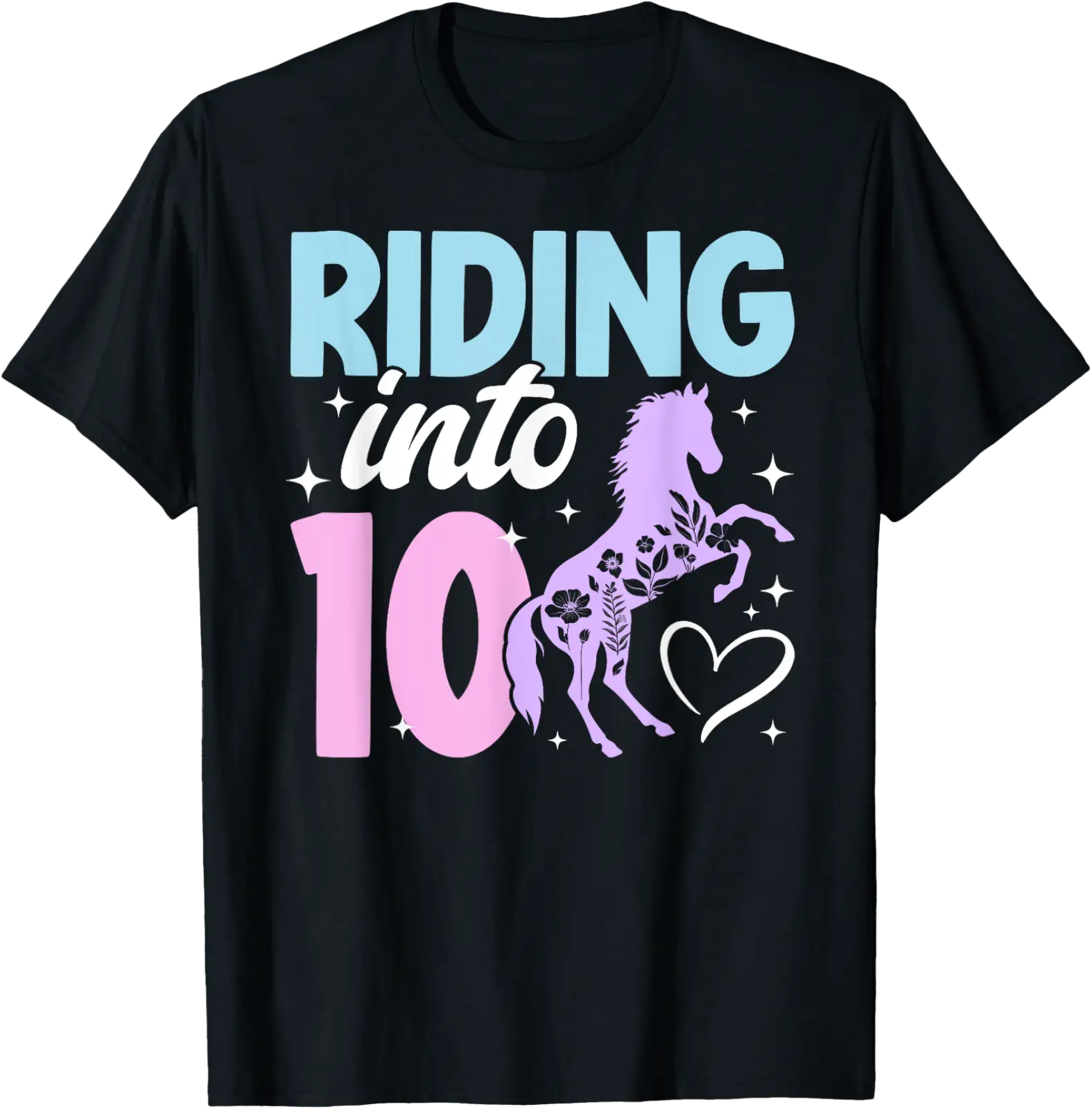 10Th Birthday Horse Girl Party T-Shirt - Walmart.com