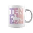 10Th Birthday Ten Horse Girl Equestrian 10 Years Old Girls Coffee Mug ...