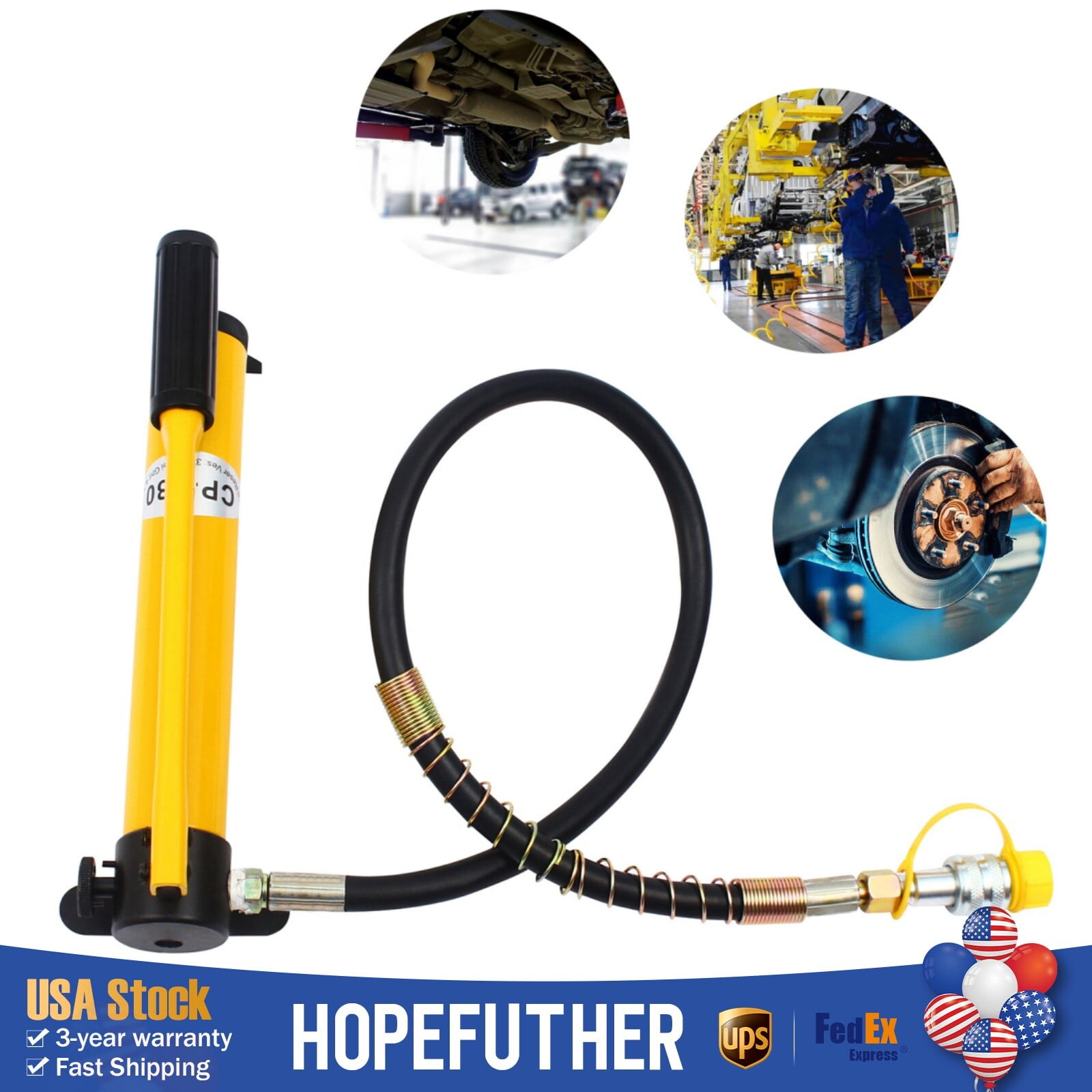 10Ton Portable 10000PSI High Pressure Hydraulic Hand Pump Manual ...