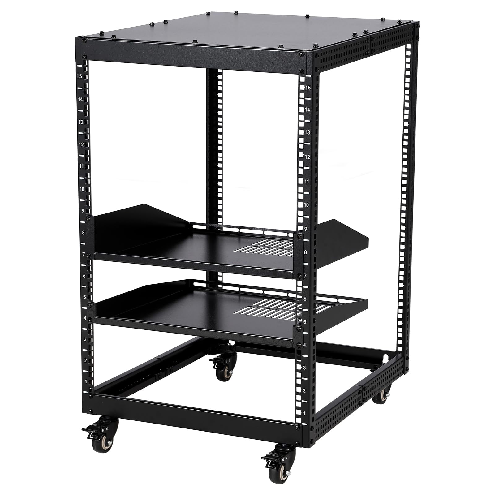 10U Network Rack for IT & AV Gear,AV Rack Floor Standing or Wall ...