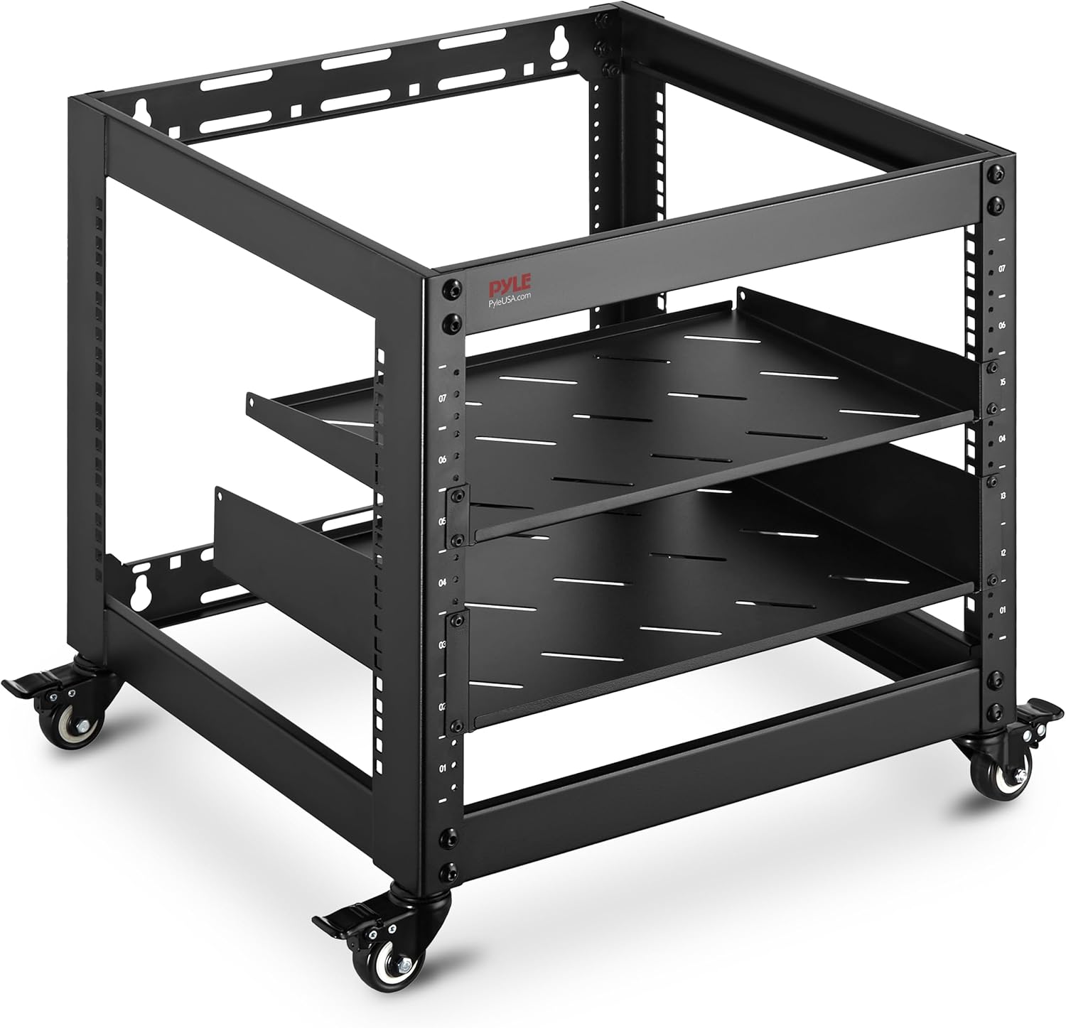 10U Server Rack Network Cabinet - Enclosed Wall Mount Rack includes ...