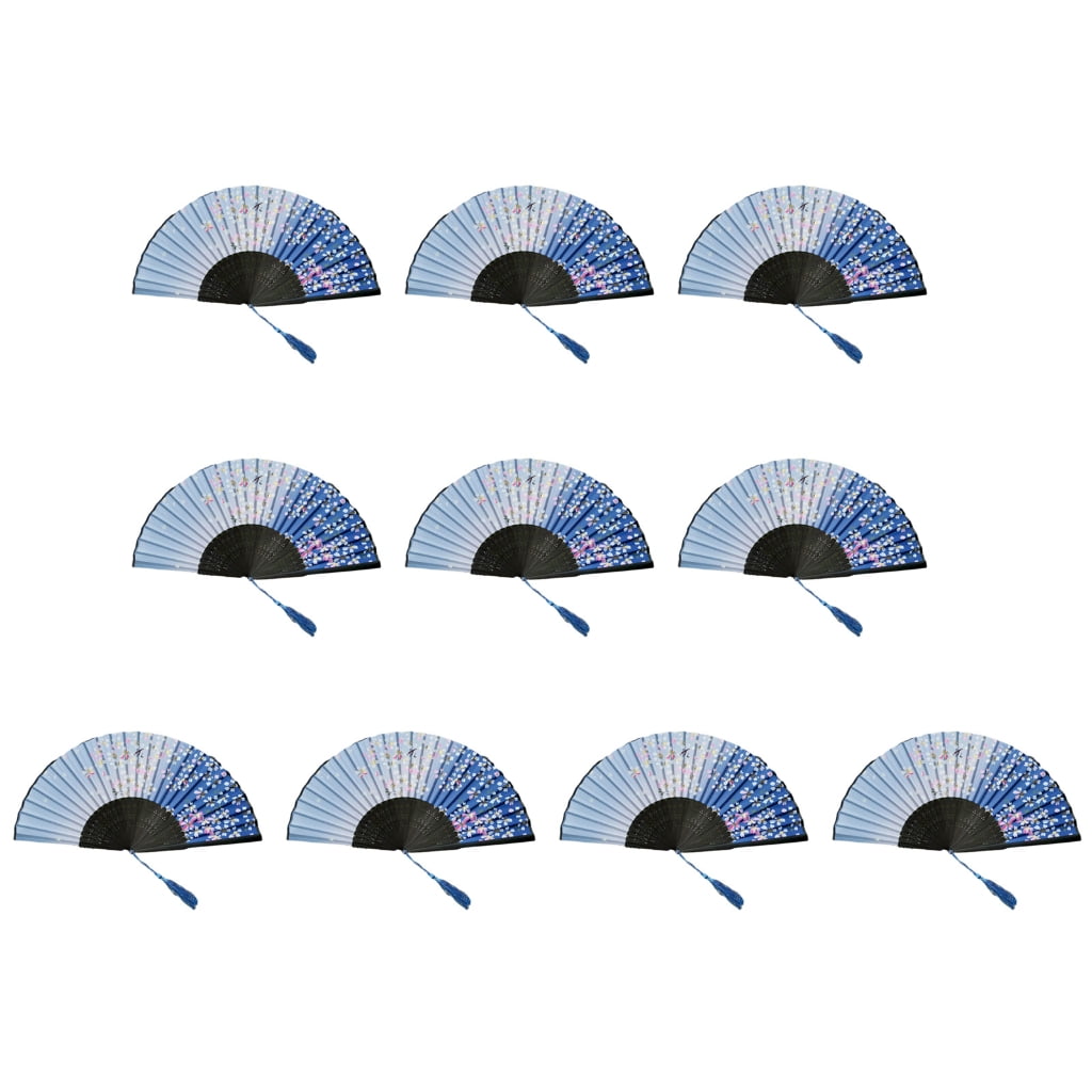 10Units Cooling Fans Handmade Chinese Fan for Cultural Performances ...