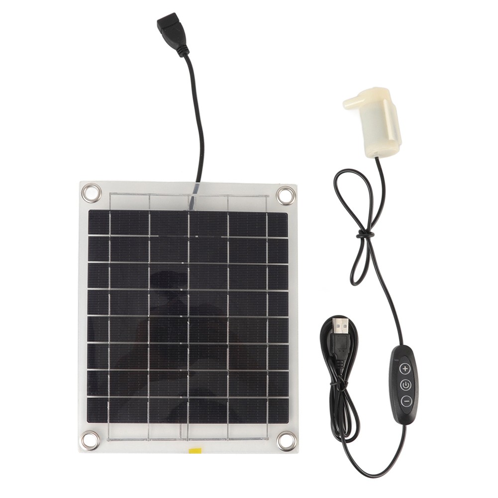 10W 12V Double-Sided Transparent Solar Water Pump Solar Fountain Bird ...