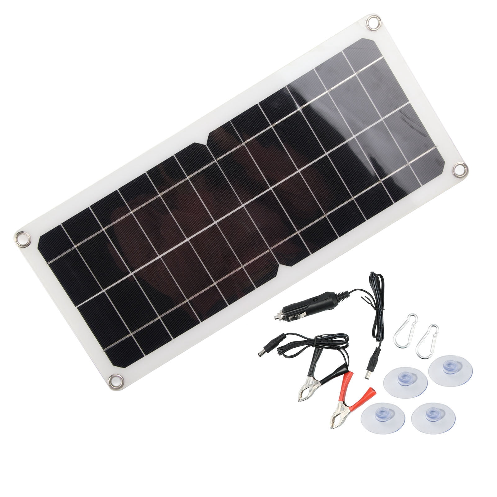 10W 12V USB Output Solar Panel Battery Charger Monocrystalline Silicon ...