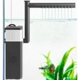 10W 130GPH Aquarium Filter for 10-35Gal Fish Tank, Adjustable Filter ...