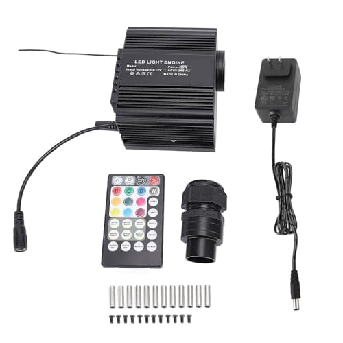 10W Fiber Optic Star Ceiling Light Kit, RGB LED APP Control Twinkle ...