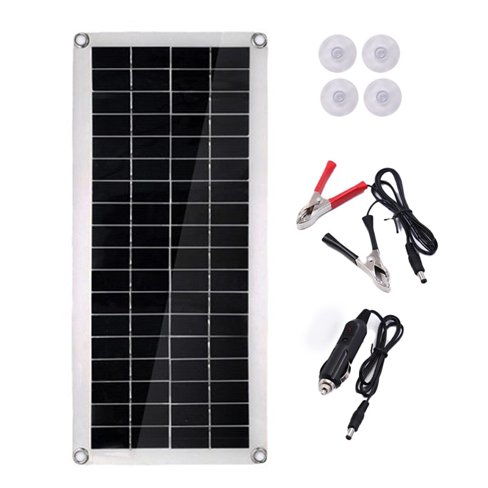 10W Flexible Solar Panel Polysilicon for Motorhome Caravan Camper Boats ...