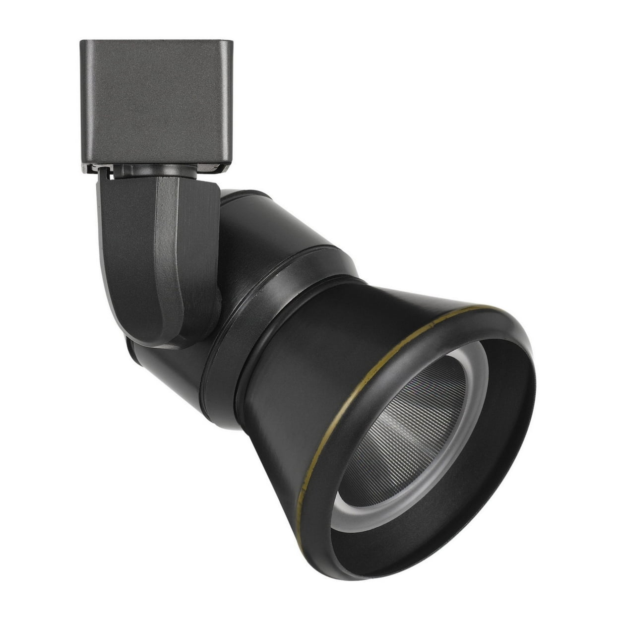 10W Integrated LED Metal Track Fixture with Cone Head, Dark Black ...