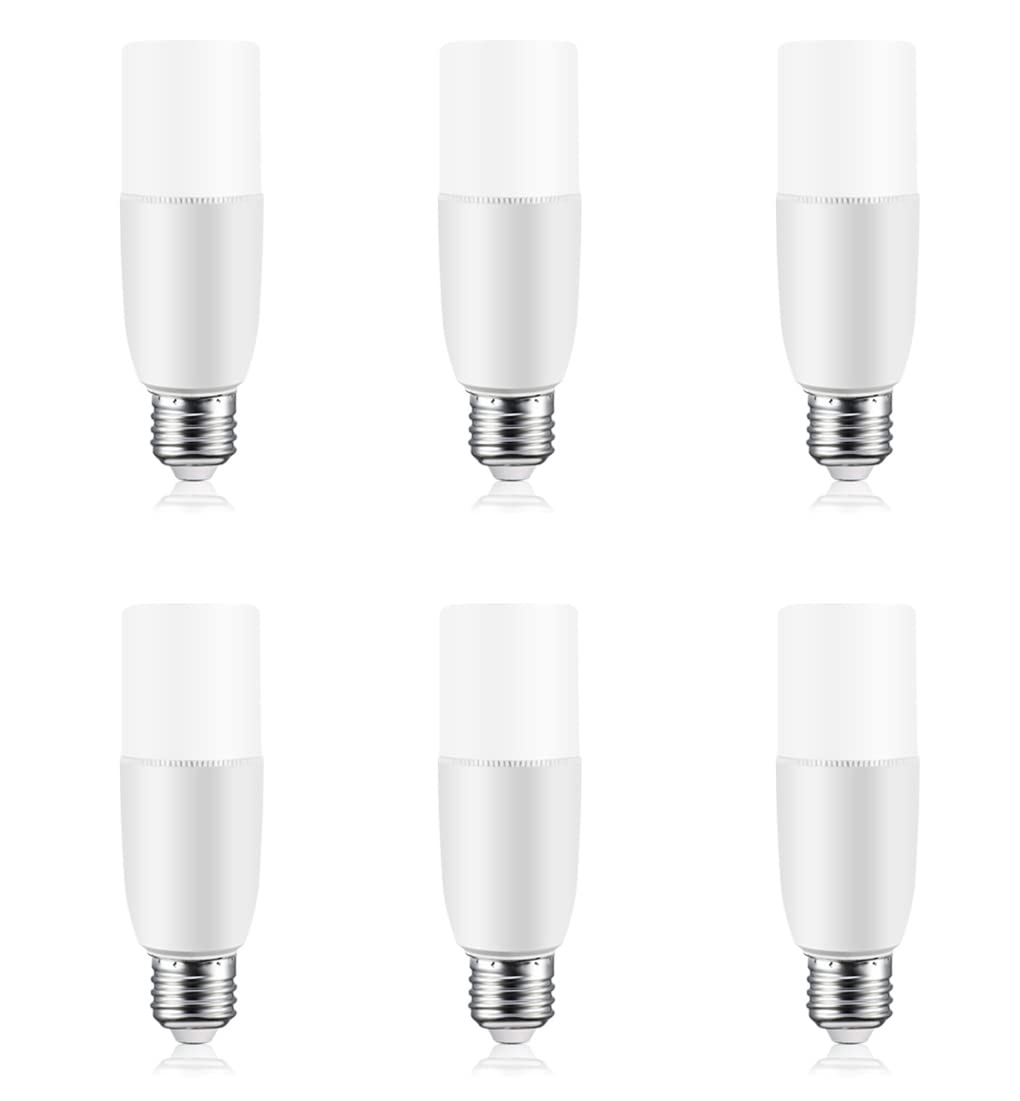 10W LED Tubular Light Bulbs - 100 watt Equivalent 1000LM, E26 Base ...