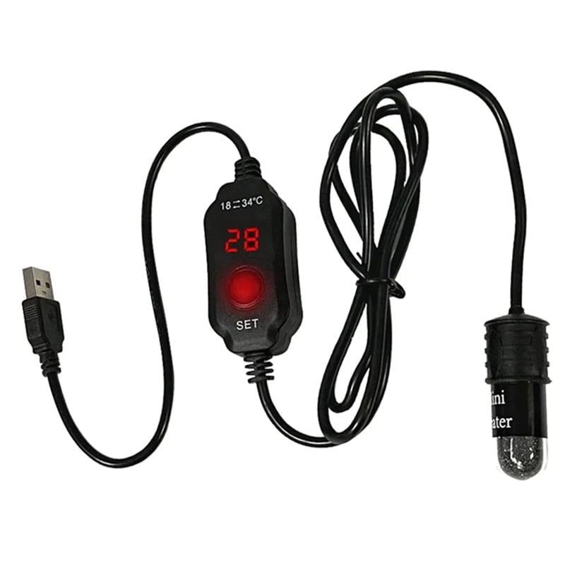 10W Mini Aquarium Heater Fish Tank Heater Thermostat Temperature ...
