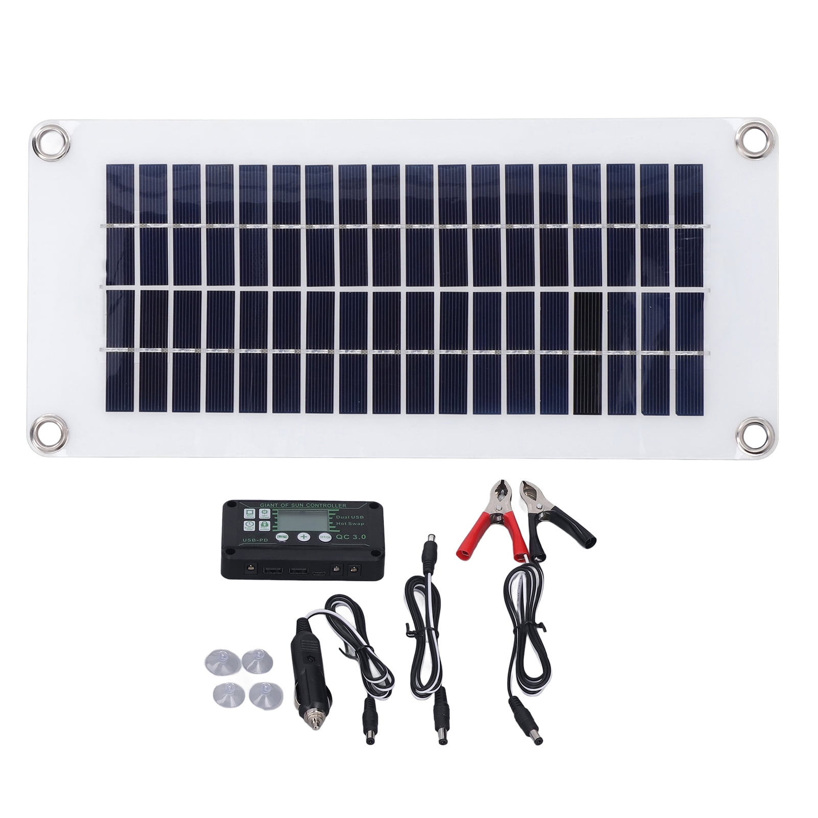 10W Solar Panel Kit Monocrystalline Silicon Solar Cell with 100A ...