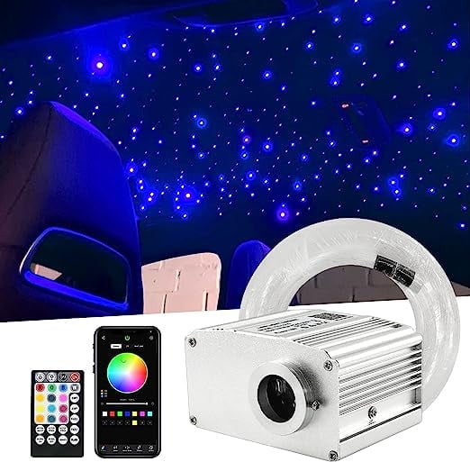 10W Starlight Headliner Kit 250pcs*0.03in*9.8ft Twinkle Fiber Optic ...